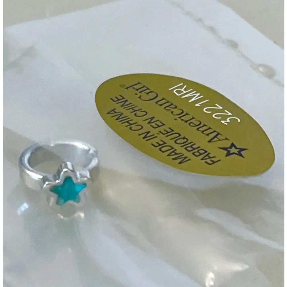 American Girl | Toys | American Girl Doll Ring Silver Blue Gemstone ...